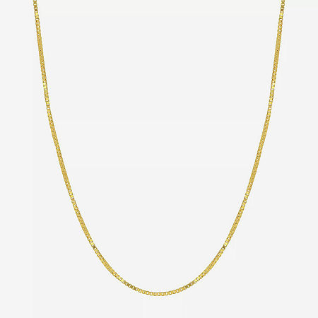 Click here for Made in Italy Womens 18K Gold 16 Inch Box Chain Ne... prices