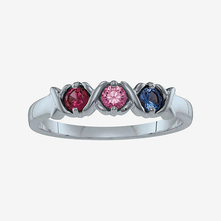 Click here for Personalized Xs and Os Birthstone Ring  5  White prices