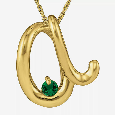 Click here for Personalized Initial Birthstone Pendant Necklace... prices