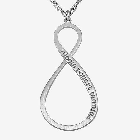 Click here for Personalized Infinity Name Pendant Necklace  One S... prices