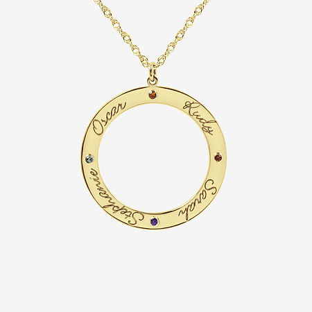 Click here for Personalized 14K Gold Over Silver Pendant Necklace... prices