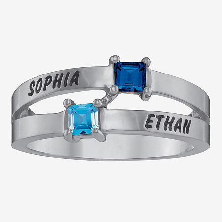 Click here for Personalized Engraved Split Shank Birthstone Ring... prices
