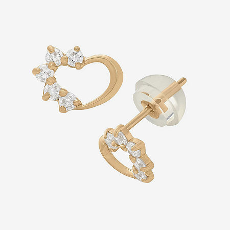 Click here for Heart-Shaped 1/5 CT. Lab Created Cubic Zirconia 14... prices