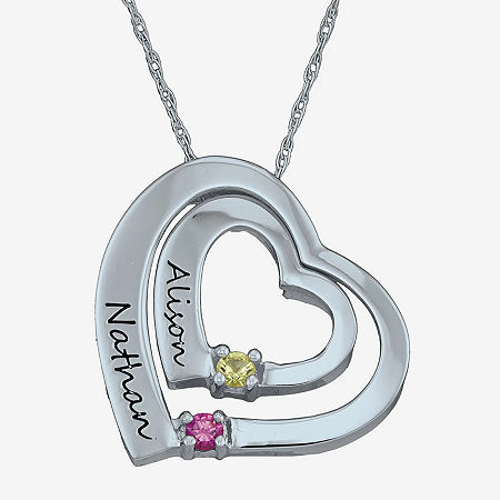 Click here for Personalized Simulated Birthstone Engraved Double... prices