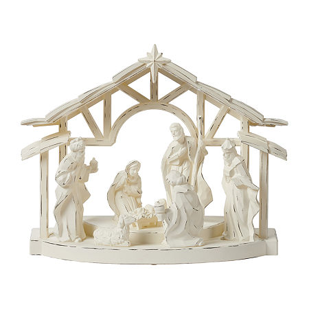 Click here for Roman 13.5H Lighted White Nativity Christmas Table... prices
