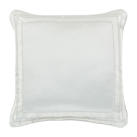J Queen New York Calvari Square Decorative Pillow  20 x 20 - Platinum