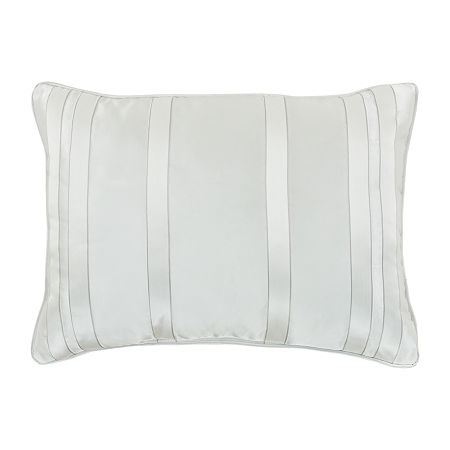 J Queen New York Calvari Boudoir Decorative Pillow  15 x 20 - Platinum