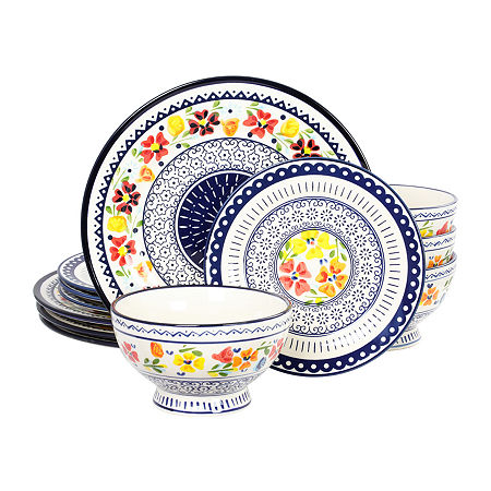 Click here for Gibson 12-pc. Stoneware Dinnerware Set  One Size... prices