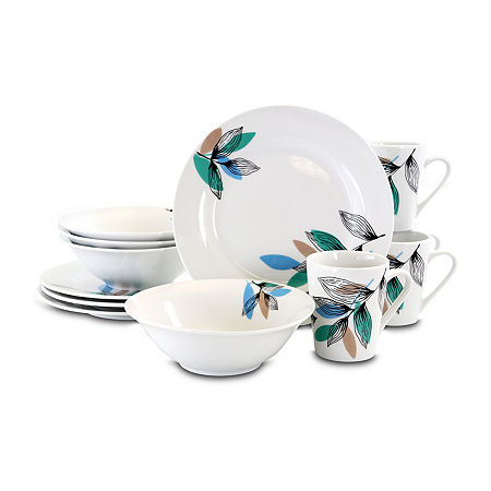 Click here for Gibson Vineyard Blue 12-pc. Fine Ceramic Dinnerwar... prices