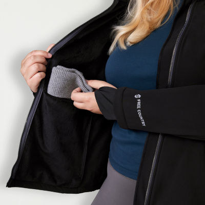 Free Country Womens Plus Midweight Softshell Jacket - JCPenney