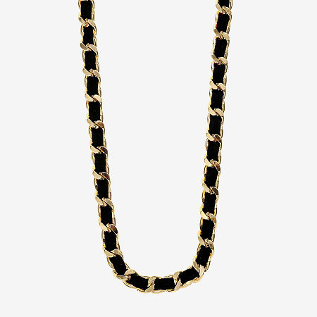 Click here for Monet Jewelry Gold Tone & Black Threaded Velvet Wo... prices