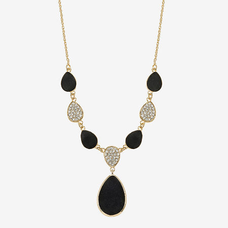 Click here for Monet Jewelry Gold Tone Velvet Womens Glass 18 Inc... prices