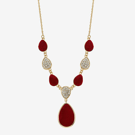 Click here for Monet Jewelry Gold Tone Velvet Womens Glass 18 Inc... prices