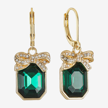 Click here for Monet Jewelry Gold Tone Holiday Womens Green Glass... prices