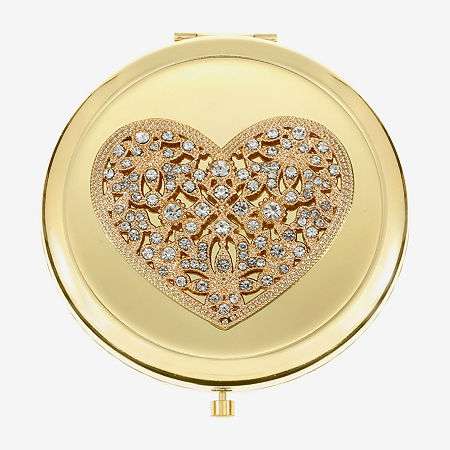 Click here for Monet Jewelry Gold Tone Clear Gold Tone Heart Comp... prices