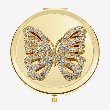 Click here for Monet Jewelry Clear Gold Tone Animal Compact Mirro... prices