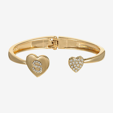 Click here for Monet Jewelry Gold Tone Initial Womens Glass Heart... prices