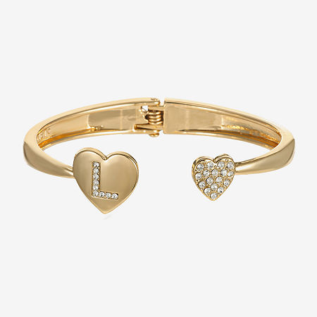 Click here for Monet Jewelry Gold Tone Initial Womens Glass Heart... prices