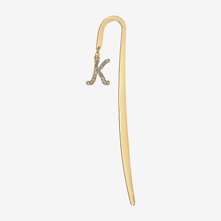Click here for Monet Jewelry Gold Tone Shepherds Hook Initial Cha... prices