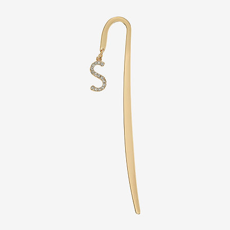 Click here for Monet Jewelry Gold Tone Shepherds Hook Initial Cha... prices