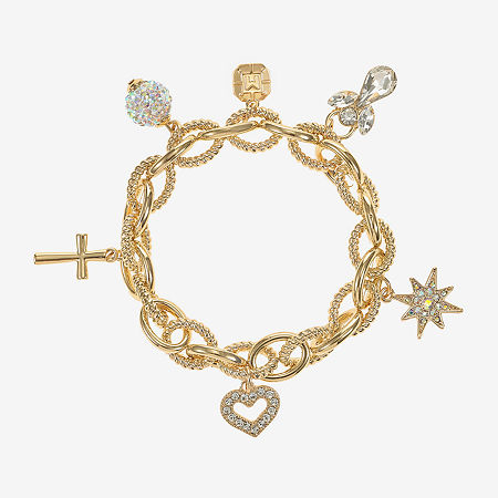 Click here for Monet Jewelry Gold Tone Womens Glass Angel Snowfla... prices