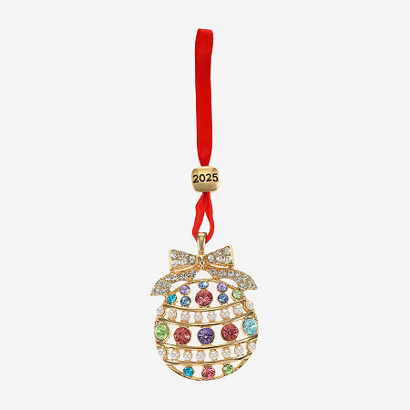Click here for Monet Jewelry Gold Tone Pastel Christmas Ornament... prices