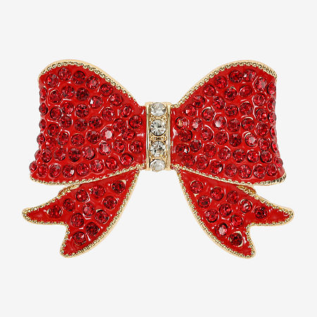 Click here for Monet Jewelry Gold Tone Red Glass Pin  One Size  R... prices