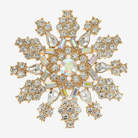 Click here for Monet Jewelry Gold Tone Glass Pin  One Size  White prices