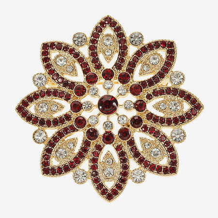 Click here for Monet Jewelry Gold Tone Red Poinsettia Multi Color... prices