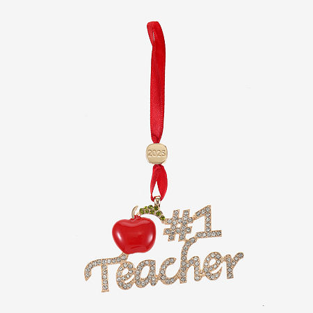 Click here for Monet Jewelry Gold Tone Teacher Red Apple Christma... prices