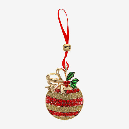 Click here for Monet Jewelry Gold Tone Holly Christmas Ornament... prices
