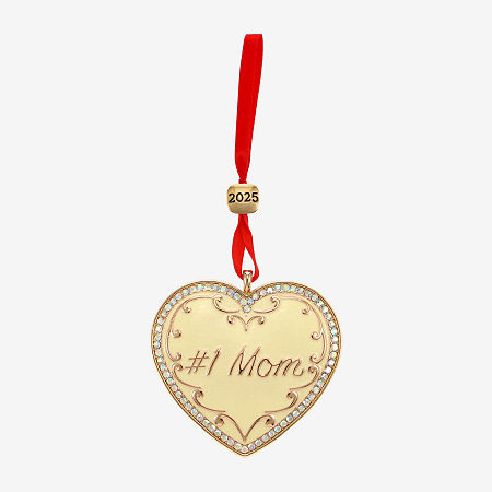 Click here for Monet Jewelry Gold Tone Mom Christmas Ornament  On... prices