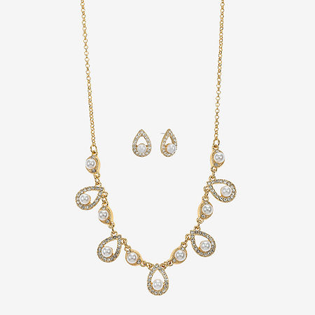 Click here for Monet Jewelry Gold Tone Collar Frontal Necklace &... prices