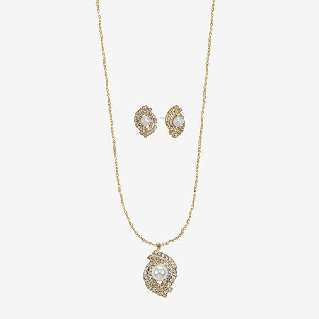 Click here for Monet Jewelry Gold Tone Pendant Twist Necklace & S... prices