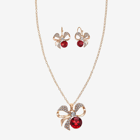 Click here for Monet Jewelry Gold Tone Pendant Necklace & Drop Ea... prices