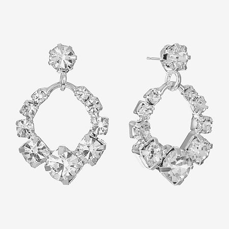 Click here for Monet Jewelry Timeless Silver Tone Womens Glass Ro... prices