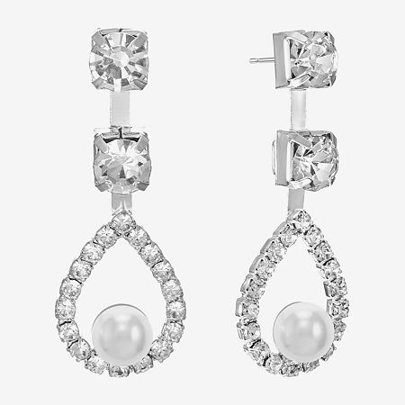 Click here for Monet Jewelry Timeless Silver Tone Womens Glass Si... prices