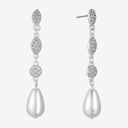 Click here for Monet Jewelry Timeless Silver Tone Womens Glass Si... prices