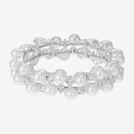 Click here for Monet Jewelry Timeless Silver Tone Womens Glass Si... prices