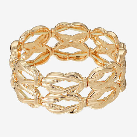 Click here for Monet Jewelry Gold Tone Womens Knot Stretch Bracel... prices