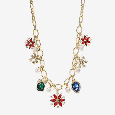 Click here for Monet Jewelry Gold Tone Holiday Womens Multi Color... prices