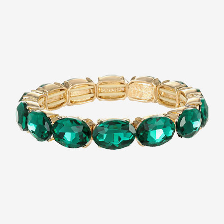 Click here for Monet Jewelry Gold Tone Womens Glass Oval Stretch... prices