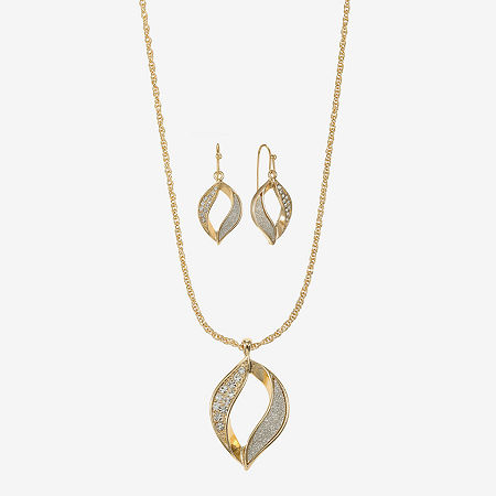 Click here for Monet Jewelry Two Tone Twist Pendant Necklace & Dr... prices