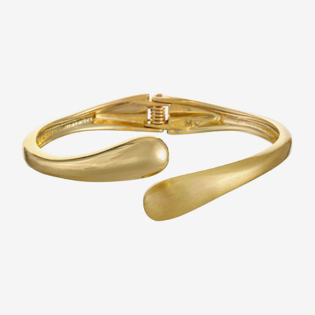 Click here for Monet Jewelry Gold Tone Hinge Womens Cuff Bracelet... prices