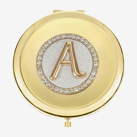 Click here for Monet Jewelry Initial Gold Tone Round Compact Mirr... prices