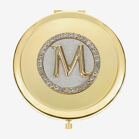 Click here for Monet Jewelry Initial Gold Tone Round Compact Mirr... prices