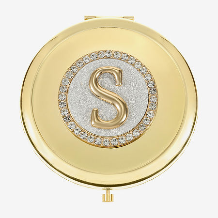 Click here for Monet Jewelry Initial Gold Tone Round Compact Mirr... prices
