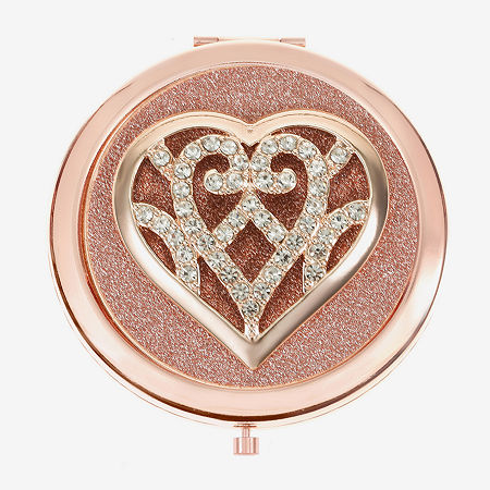 Click here for Monet Jewelry Rose Tone Heart Compact Mirror  One... prices