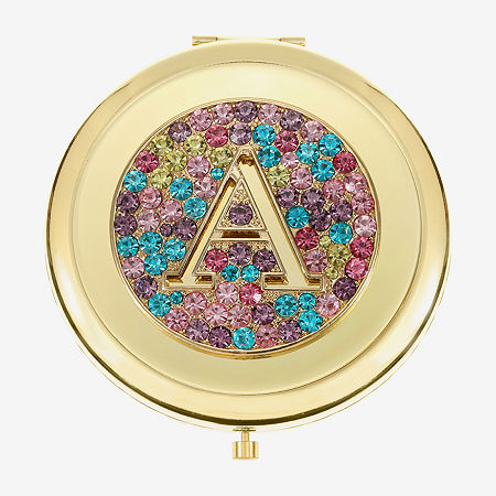 Click here for Monet Jewelry Initial Gold Tone Round Compact Mirr... prices