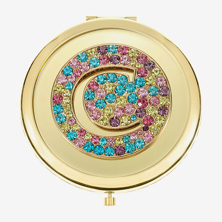 Click here for Monet Jewelry Initial Gold Tone Round Compact Mirr... prices